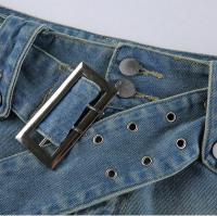 China Oem Factory Manufacturer Custom Logo Hip Skirt Lady Short Denim Skirt Custom Denim Clothing for sale