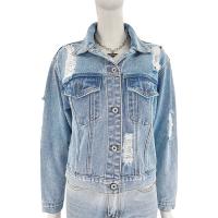 China Oem Factory Manufacturer Custom Logo Women Vintage Stonewash Denim Jacket for sale