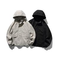 China Oem Factory Manufacturer Custom Logo Windproof Vintage Campus Men Hooded Jacket for sale