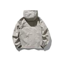 China Oem Factory Manufacturer Custom Logo Windproof Vintage Campus Men Hooded Jacket for sale