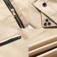 China Oem Factory Manufacturer Custom Logo Windbreaker Fabric Autumn Ultra Cotton Jacket For Men for sale