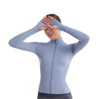 China Oem Factory Manufacturer Custom Logo Full Zip Athletic Jacket Women Workout Jacket for sale