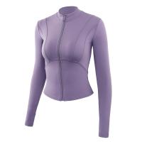 China Oem Factory Manufacturer Custom Logo Running Jacket Women's Tight Long Sleeve Yoga Top for sale