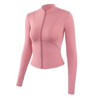 China Oem Factory Manufacturer Custom Logo Running Jacket Women's Tight Long Sleeve Yoga Top for sale
