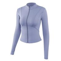 China Oem Factory Manufacturer Custom Logo Running Jacket Women's Tight Long Sleeve Yoga Top for sale
