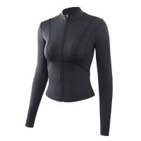 China Oem Factory Manufacturer Custom Logo Running Jacket Women's Tight Long Sleeve Yoga Top for sale