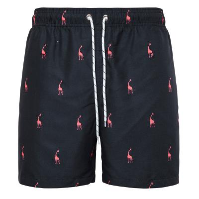 China Oem Factory Manufacturer Custom Logo Drawstring Beach Surf Shorts Printed Giraffe Graphic Sleep Pajama Shorts for sale