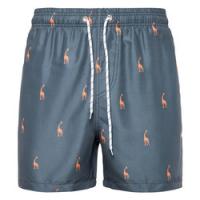 China Oem Factory Manufacturer Custom Logo Drawstring Beach Surf Shorts Printed Giraffe Graphic Sleep Pajama Shorts for sale