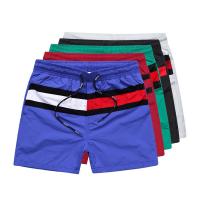 China Oem Factory Manufacturer Custom Logo Striped Men Exercise Shorts Quick Dry Youth Fitness Shorts for sale
