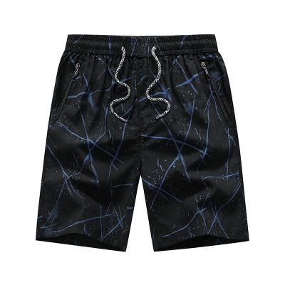 China Oem Factory Manufacturer Custom Logo Beach Shorts Mens 100% Cotton Elastic Waist Shorts for sale