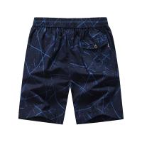 China Oem Factory Manufacturer Custom Logo Beach Shorts Mens 100% Cotton Elastic Waist Shorts for sale