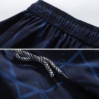 China Oem Factory Manufacturer Custom Logo Beach Shorts Mens 100% Cotton Elastic Waist Shorts for sale