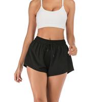 China Oem Factory Manufacturer Custom Logo Summer Women'S  Exercise Youth Double-Layer  Fitness Quick Dry Shorts for sale