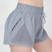 China Oem Factory Manufacturer Custom Logo Summer Women'S  Exercise Youth Double-Layer  Fitness Quick Dry Shorts for sale