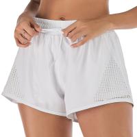 China Oem Factory Manufacturer Custom Logo Summer Women'S  Exercise Youth Double-Layer  Fitness Quick Dry Shorts for sale