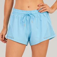 China Oem Factory Manufacturer Custom Logo Summer Women'S  Exercise Youth Double-Layer  Fitness Quick Dry Shorts for sale
