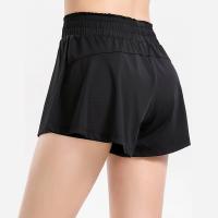 China Oem Factory Manufacturer Custom Logo High-Waist Loose Shorts Women Breathable Running Mesh Training Fitness Shorts for sale