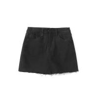 China Oem Factory Manufacturer Custom Logo Flexible Mini Denim High Waisted Skirts With Built In Shorts for sale