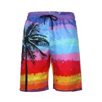 China OEM Mens Swim Trunks 4 Way Stretch Beach Surfing Shorts Without Mesh Lining for sale