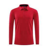 China Oem Factory Manufacturer Custom Logo Golf Polo Shirts Quick Dry Long Sleeve Shirts Mens for sale
