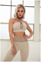 China Oem Factory Manufacturer Custom Logo Women's Sexy Yoga Tops Double Shoulder Strap Sports Bra for sale