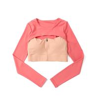 China Oem Factory Manufacturer Custom Logo Cinnamon Pink Ladies Sports Bras Adults Yoga Track Suit for sale