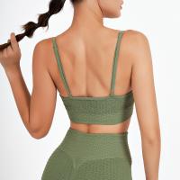 China Oem Factory Manufacturer Custom Logo Ladies Sports Bras Gym Workout Seamless Ribbed Bralette for sale