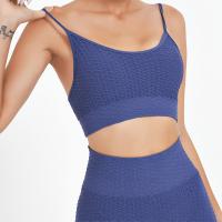 China Oem Factory Manufacturer Custom Logo Ladies Sports Bras Gym Workout Seamless Ribbed Bralette for sale