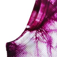 China Oem Factory Manufacturer Custom Logo Sports Bras Tie Dye Seamless Cropped Tank Top for sale