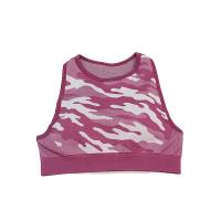 China Oem Factory Manufacturer Custom Logo Spandex Ladies Sports Bras Army Camo Women Racer Back Tank for sale