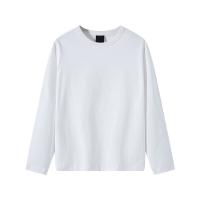 China OEM Long Sleeve T Shirt Casual Pure Color Sweatshirt For Men 100% Cotton High Quality for sale