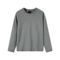 China OEM Long Sleeve T Shirt Casual Pure Color Sweatshirt For Men 100% Cotton High Quality for sale