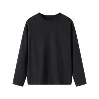 China OEM Long Sleeve T Shirt Casual Pure Color Sweatshirt For Men 100% Cotton High Quality for sale