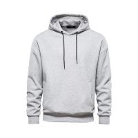 China Light Tan Grey Black Fuzzy Hoodie Mens Slim Fit Pullover 100 Percent Cotton Sweatshirt for sale
