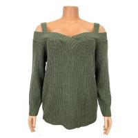 China OEM 7 Gauge Bespoke Sweaters Off The Shoulder Spring Autumn Collarless Sweater for sale