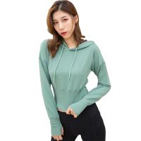 China OEM Yoga Crop Top Workout Jacket Women Long Sleeve Sportswear Low MOQ for sale