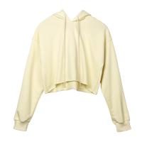 China Custom Solid Long Sleeve Crop Top Spring Autumn Outerwear Anti Shrink for sale