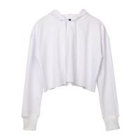 China Custom Solid Long Sleeve Crop Top Spring Autumn Outerwear Anti Shrink for sale
