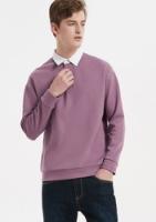 China OEM Unisex 100% Cotton Long Sleeve Sweatshirts Loose Turn Down Collar Hoodie for sale