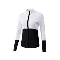China Full Zip Slim Football Training Tracksuits Stand Collar Colour Block Coat Women's for sale