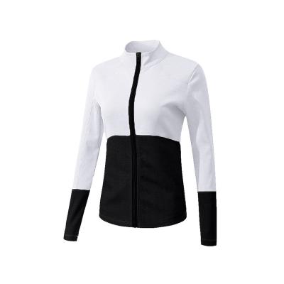China Full Zip Slim Football Training Tracksuits Stand Collar Colour Block Coat Women's for sale