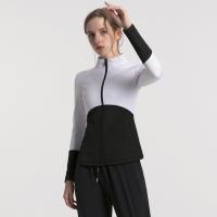 China Full Zip Slim Football Training Tracksuits Stand Collar Colour Block Coat Women's for sale