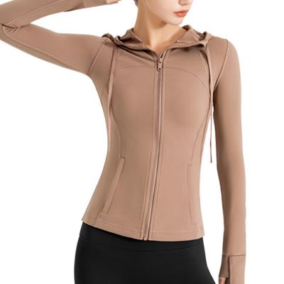 China OEM ODM Breathable Hooded Yoga Top Solid Yogalicious Long Sleeve Tops for sale