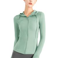 China OEM ODM Breathable Hooded Yoga Top Solid Yogalicious Long Sleeve Tops for sale
