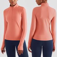 China Oem Factory Manufacturer Custom Logo Stand Collar Half Zip Football Tracksuits Yoga Jogging Shirt for sale