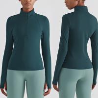 China Oem Factory Manufacturer Custom Logo Stand Collar Half Zip Football Tracksuits Yoga Jogging Shirt for sale