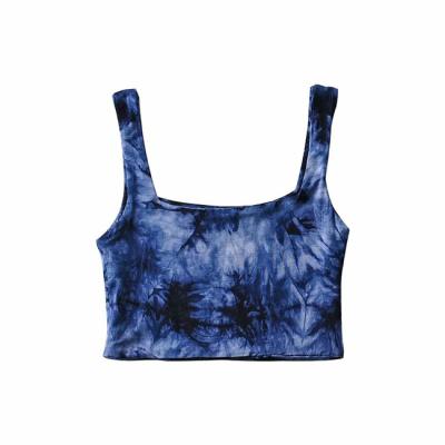 China OEM ODM Women Sleeveless Tank Tops Beach Tie Dye Cami Top Streetwear for sale