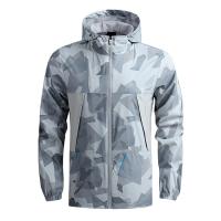 China Blue Gray Camouflage Outdoor Windbreaker Jacket Mens Mountain Coats for sale