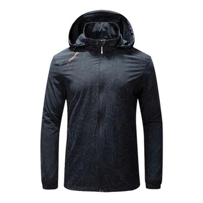China Oem Factory Manufacturer Custom Logo Lightweight Printed Outwear Hooded Windbreaker Jackets for sale