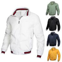 China Spring Lapel Baseball Zipper Jacket 100 Percent Polyester Sport Jacket for sale